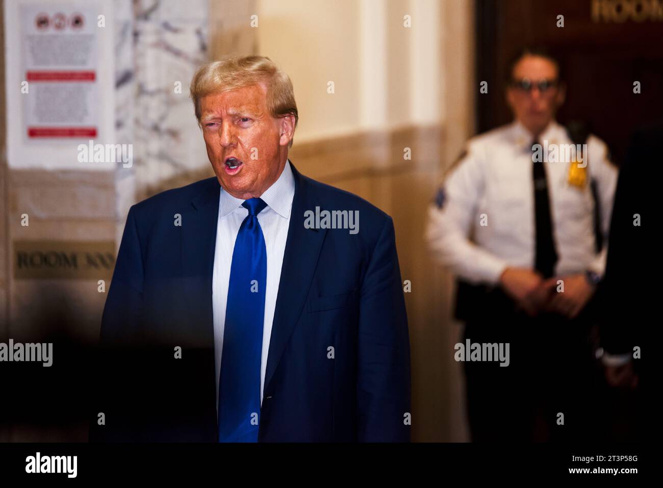 New York, New York, USA. 24th Oct, 2023. Former President Donald Trump ...