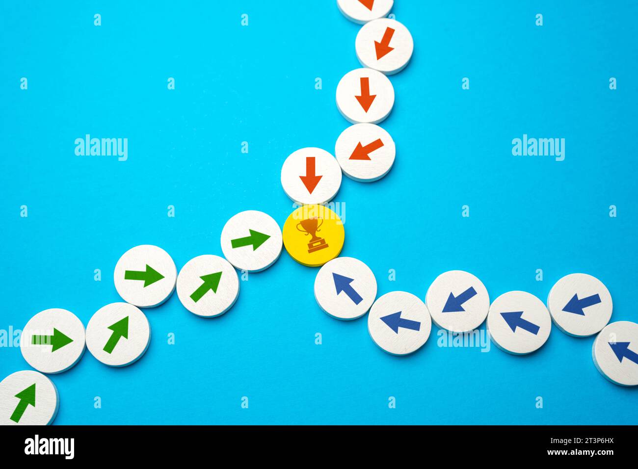 Race for a goal. Competition and rivalry concept. Be the first and the ...