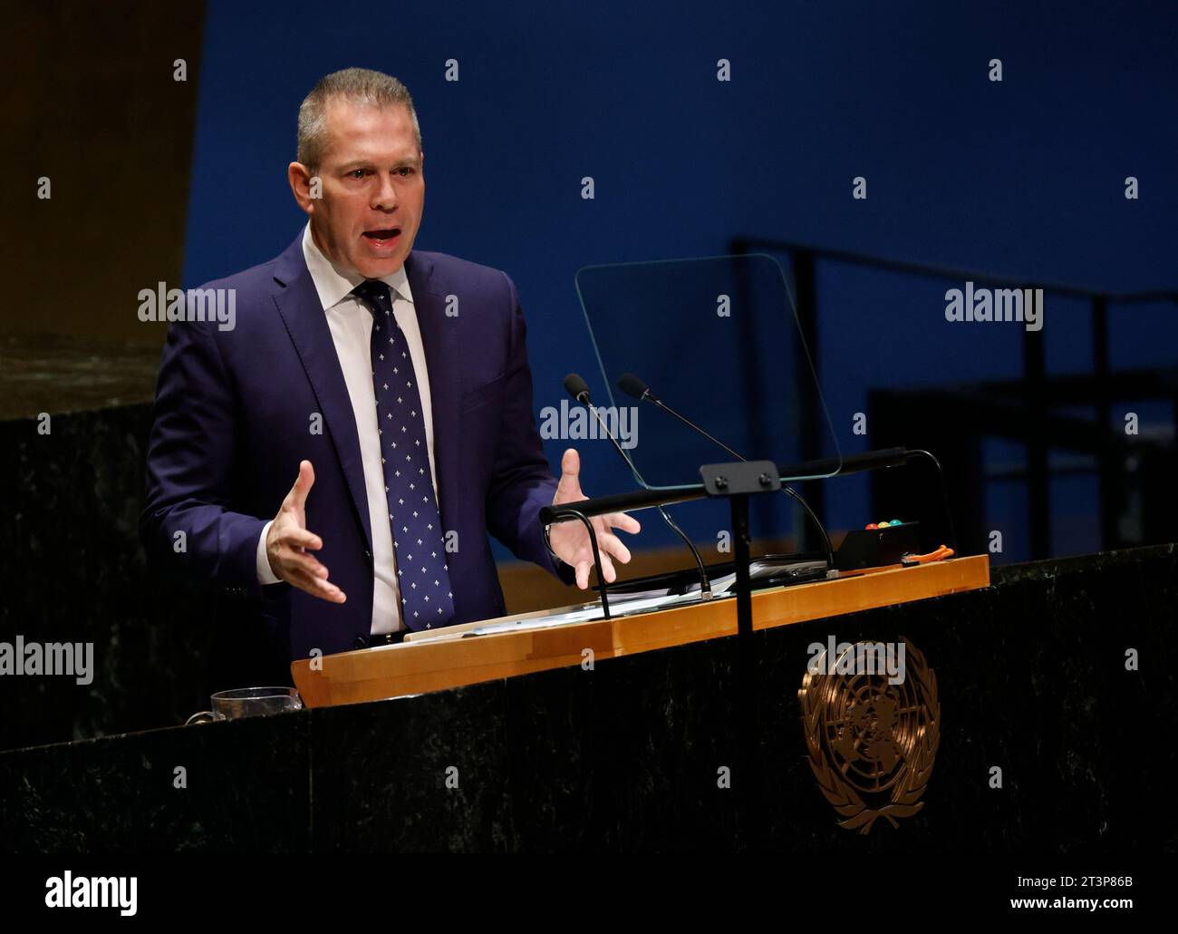 New York, United States. 26th Oct, 2023. Israeli Ambassador to the ...