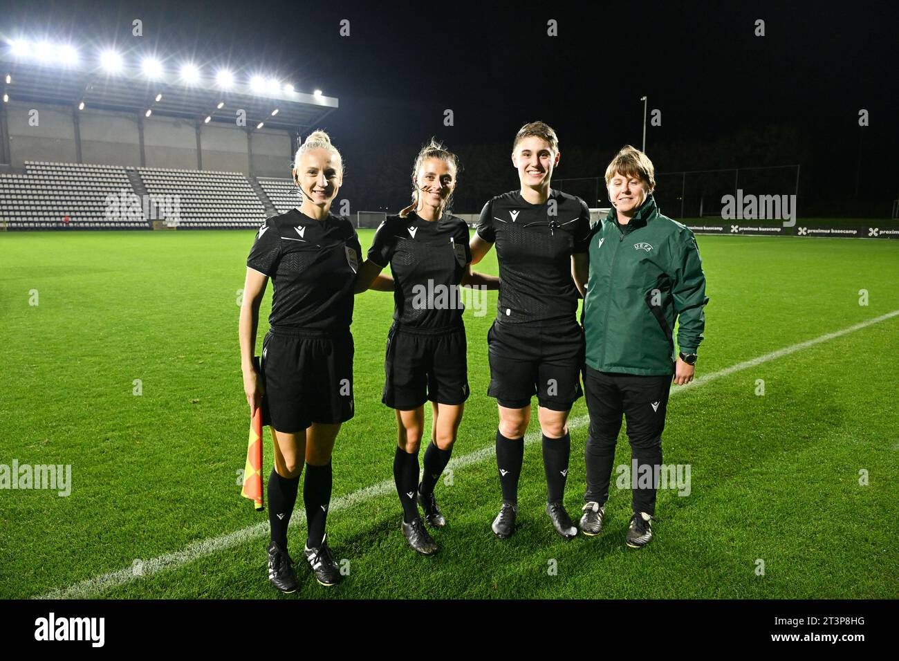 Roumanian assistant referee Alexandra Apostu, Roumanian referee Ana ...