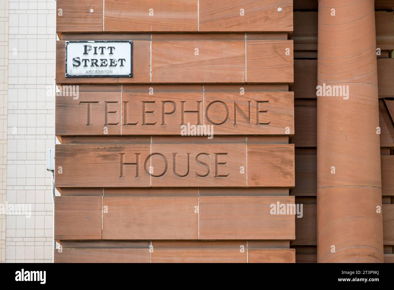 British Telecom Telephone House, Pitt Street, Glasgow, Scotland, UK ...