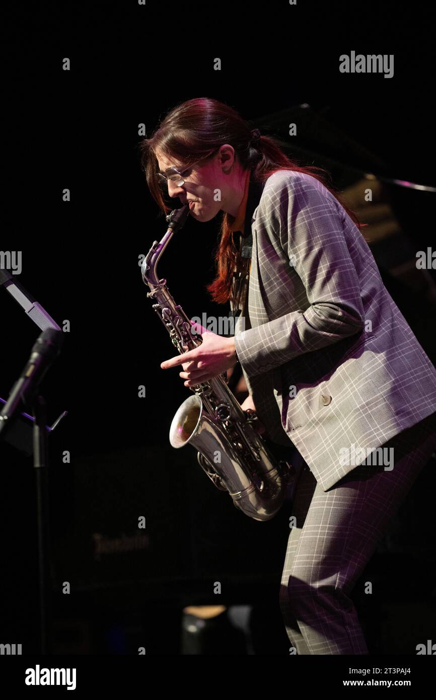 Alex Clarke plays tenor sax with Alex Clarke Quartet, Scarborough Jazz ...