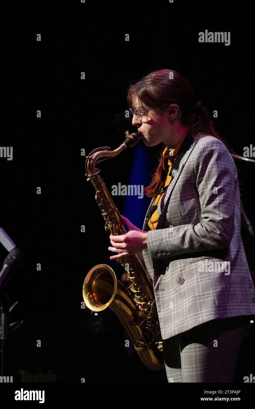 Alex Clarke plays tenor sax with Alex Clarke Quartet, Scarborough Jazz ...