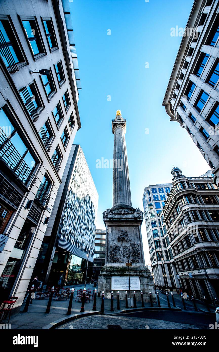 The Monument, London Stock Photo - Alamy