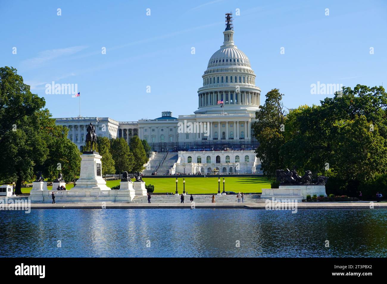 United States Capitol building, west exterior viewed from across the ...