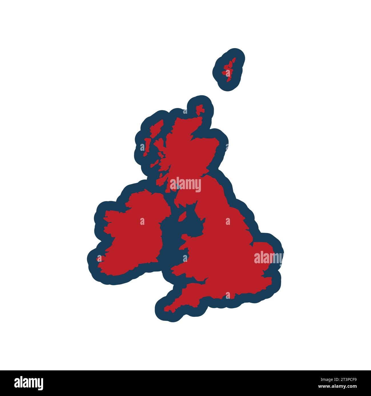 Flat iconon white background map of britain Vector Image Stock Vector ...