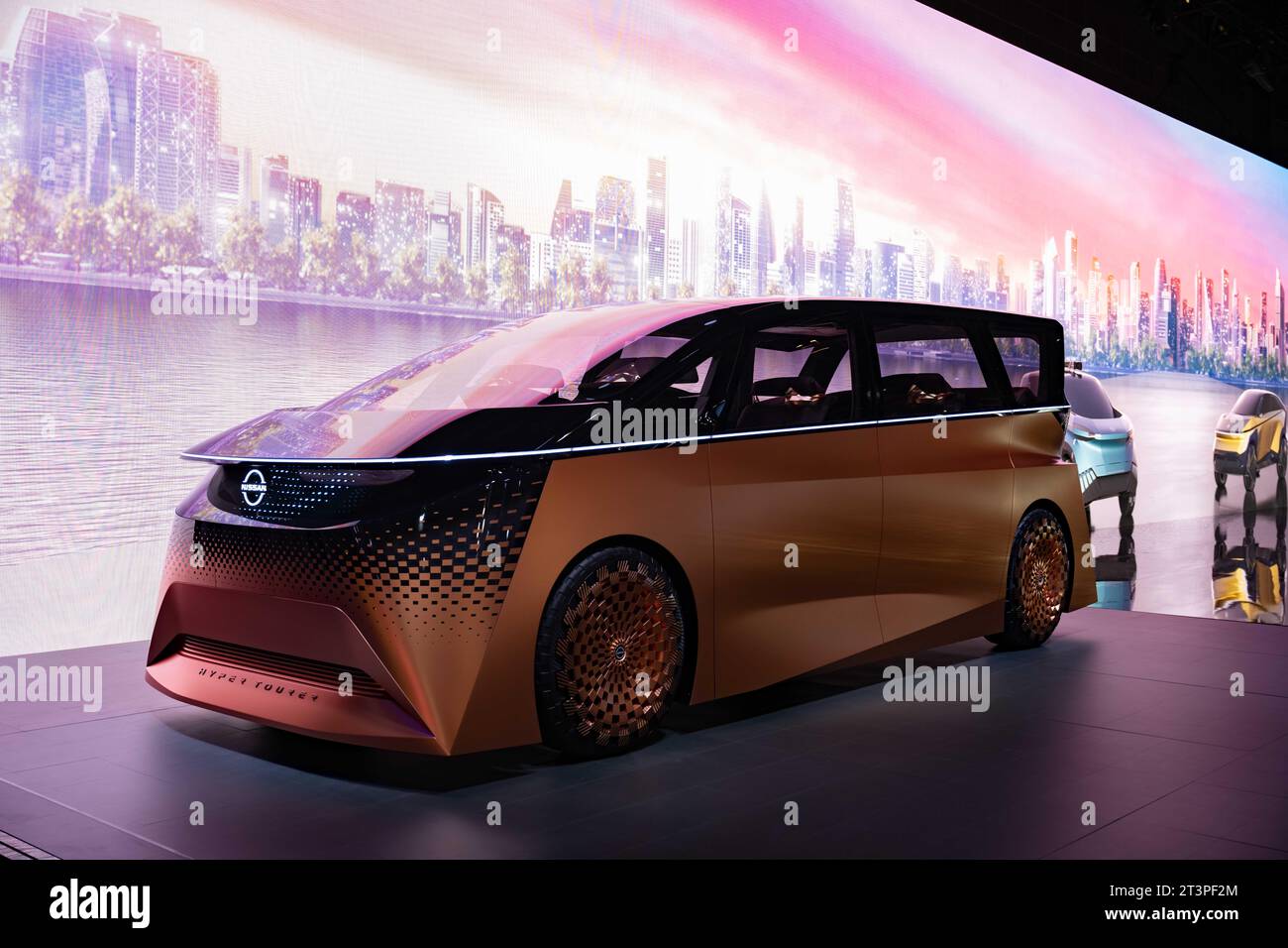 Tokyo, Japan. 26th Oct, 2023. The Nissan Motors exhibit showing ...