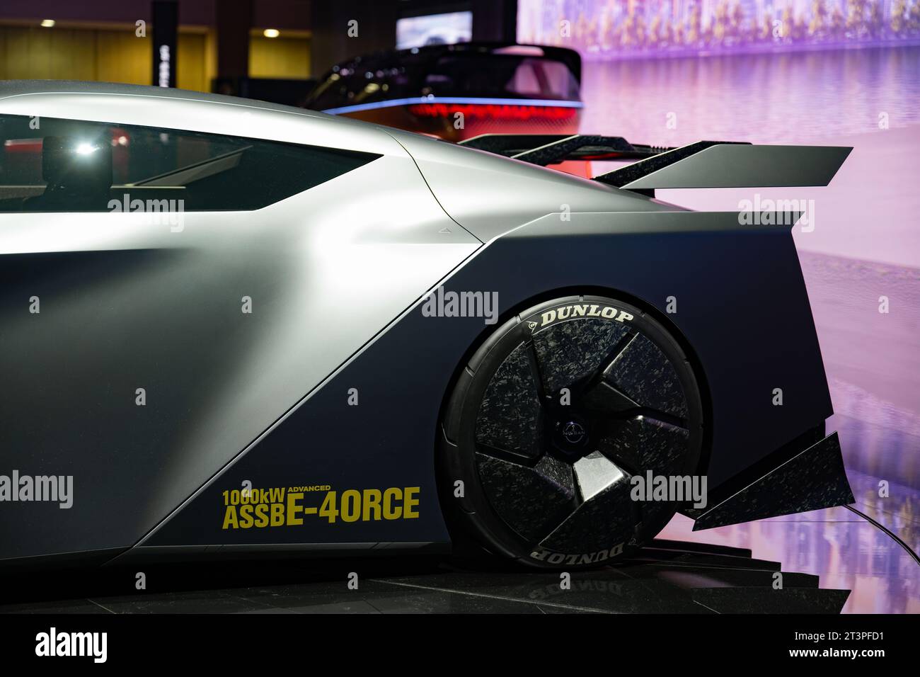 Tokyo, Japan. 26th Oct, 2023. The Nissan Motors exhibit showing ...