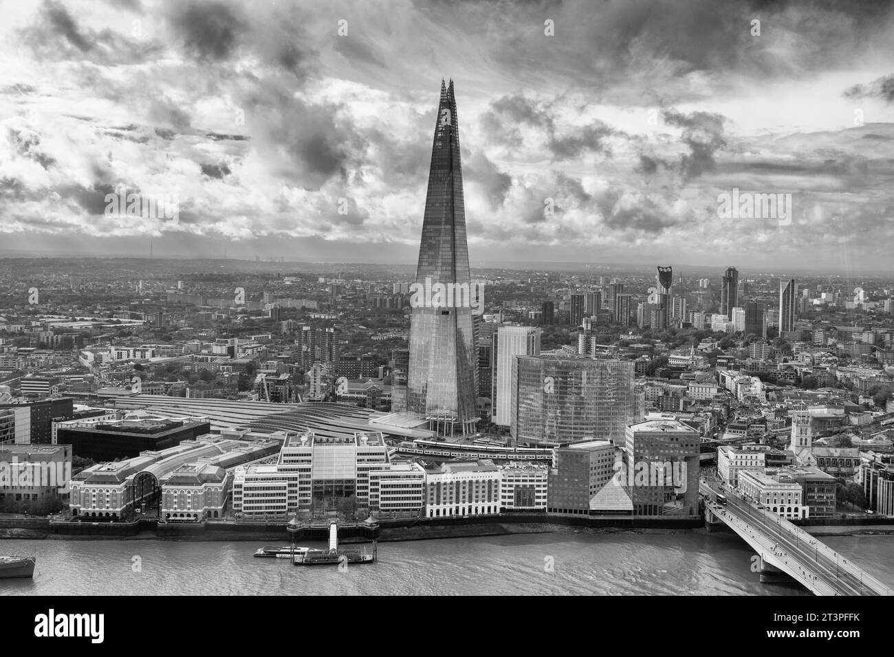 View towards London Bridge Station and the Shard from the Sky Garden in ...