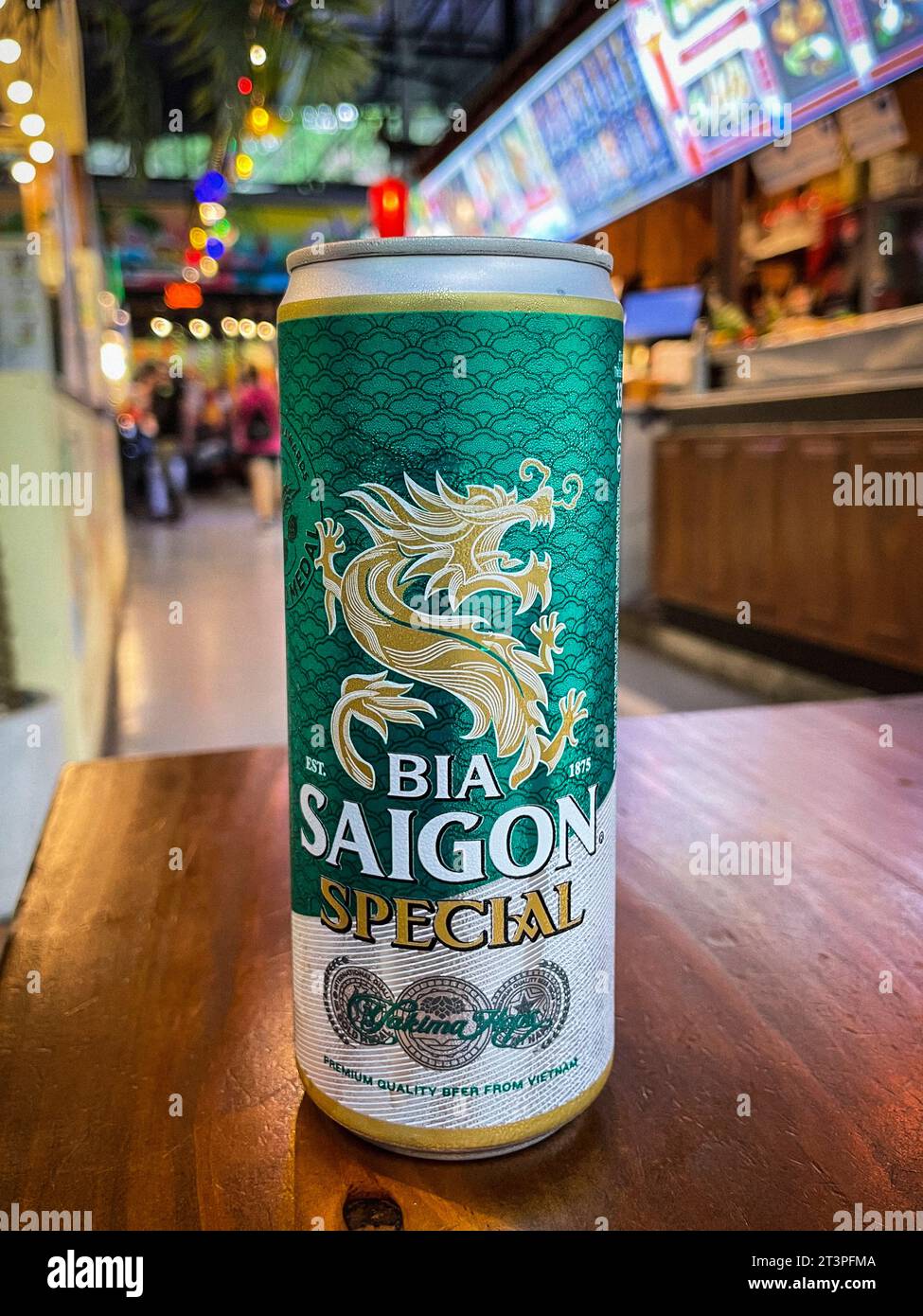 Vietnam, Saigon, Ho Chi Minh ville, Saigon beer Stock Photo - Alamy