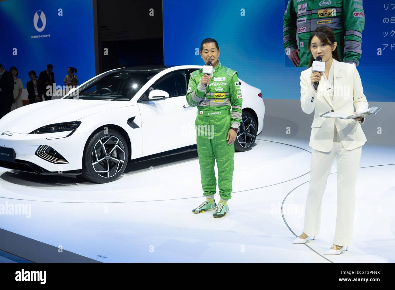 Tokyo, Japan. 26th Oct, 2023. A presentation by BYD Company, a Chinese ...
