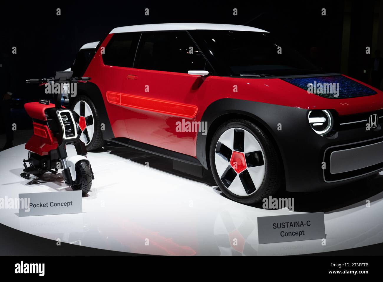 Tokyo, Japan. 26th Oct, 2023. The Honda exhibit showcasing concept ...