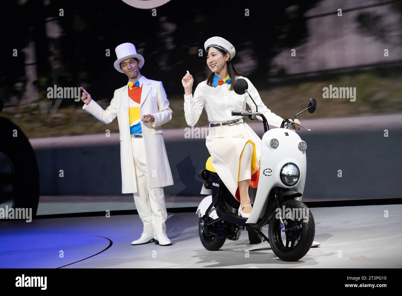 Tokyo, Japan. 26th Oct, 2023. A presentation at the Suzuki Motors ...