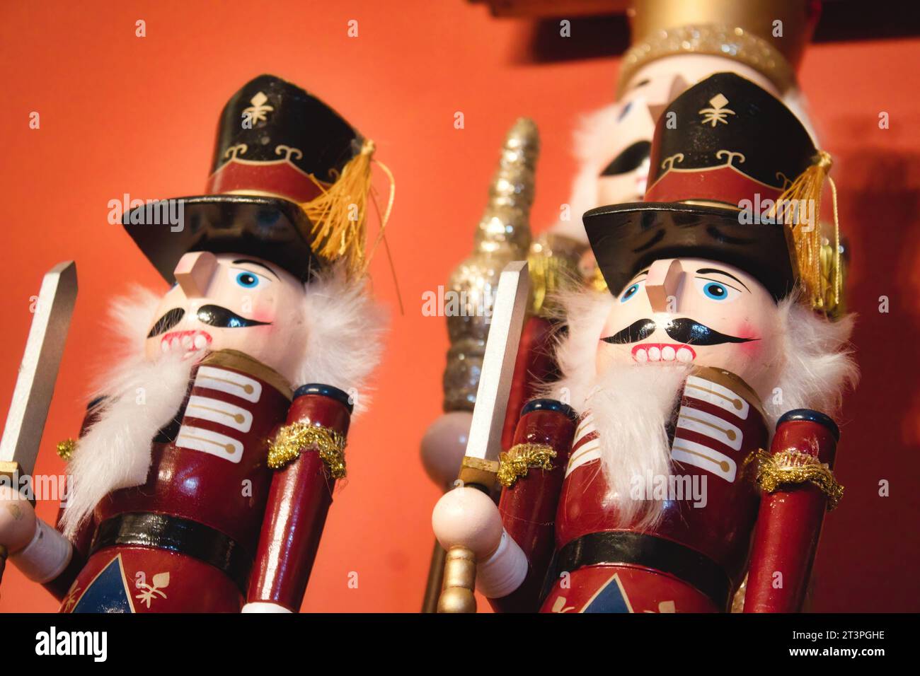 Wooden soldier nutcrackers - Christmas decorations made of wood Stock ...