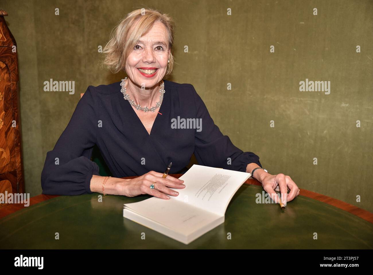 Paris, France. 26th Oct, 2023. Winner of the Grand Prix of the Novel ...