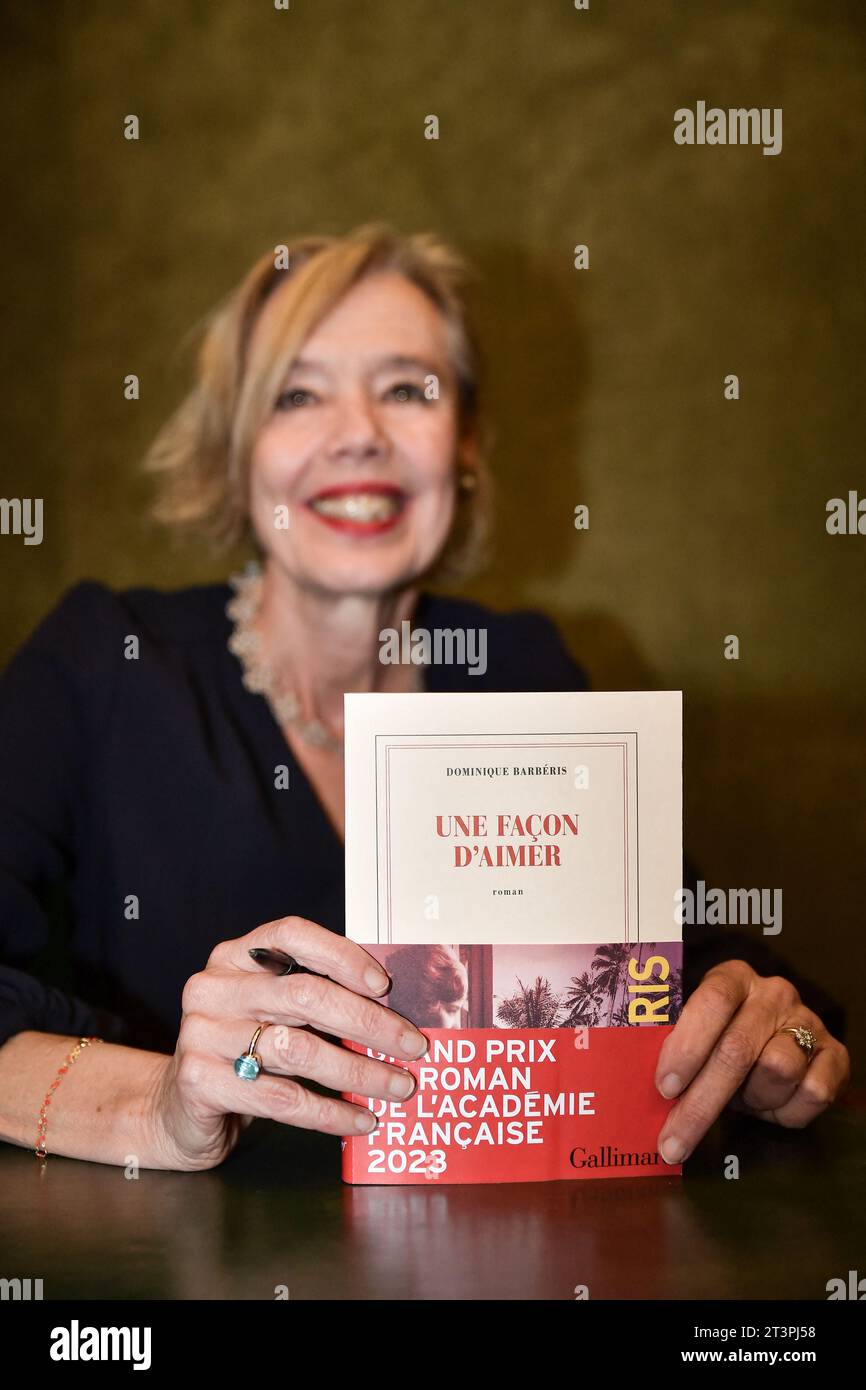 Paris, France. 26th Oct, 2023. Winner of the Grand Prix of the Novel ...