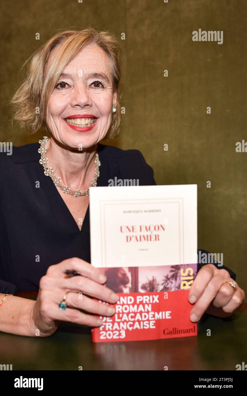 Paris, France. 26th Oct, 2023. Winner of the Grand Prix of the Novel ...