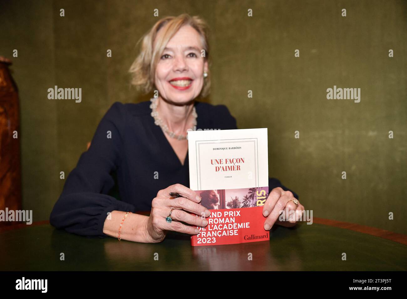 Paris, France. 26th Oct, 2023. Winner of the Grand Prix of the Novel ...