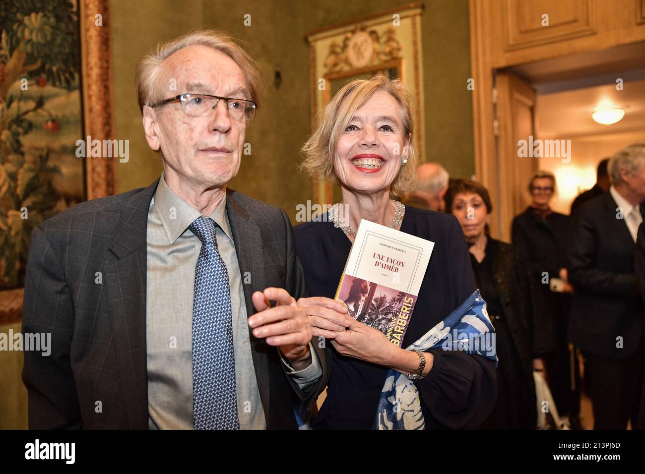 Paris, France. 26th Oct, 2023. Winner of the Grand Prix of the Novel ...