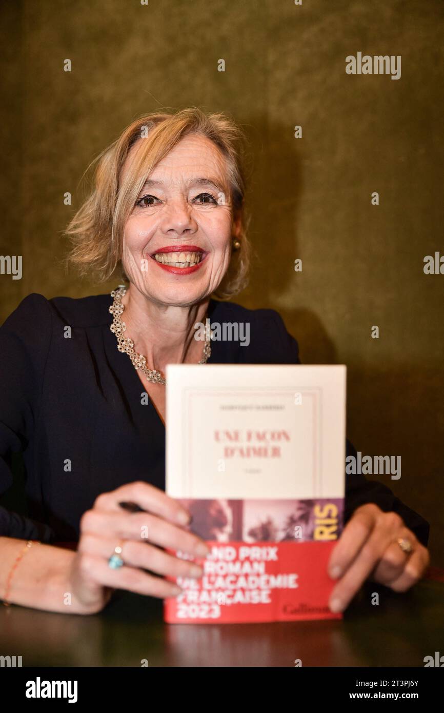 Paris, France. 26th Oct, 2023. Winner of the Grand Prix of the Novel ...