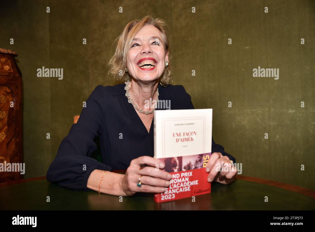 Paris, France. 26th Oct, 2023. Winner of the Grand Prix of the Novel ...