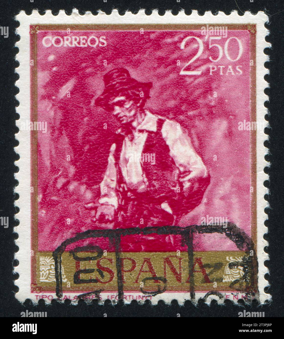 SPAIN - CIRCA 1968: stamp printed by Spain, shows picture of Calabrian ...