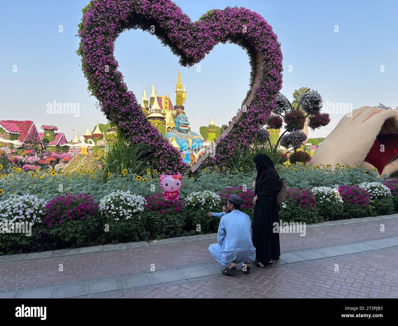 United Arab Emirates, Dubai, 2023-10-19. Miracle Garden Dubai is a ...