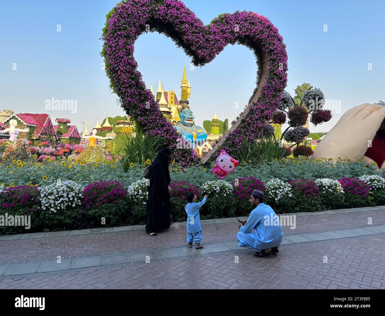United Arab Emirates, Dubai, 2023-10-19. Miracle Garden Dubai is a ...