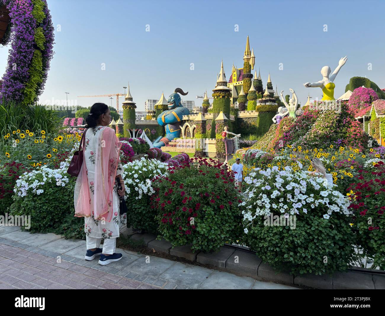 United Arab Emirates, Dubai, 2023-10-19. Miracle Garden Dubai is a ...