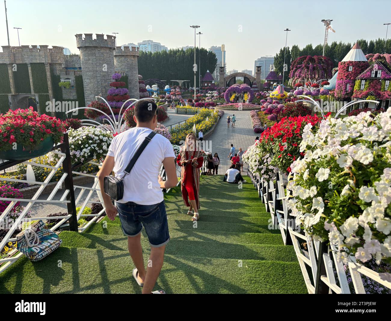 United Arab Emirates, Dubai, 2023-10-19. Miracle Garden Dubai is a ...