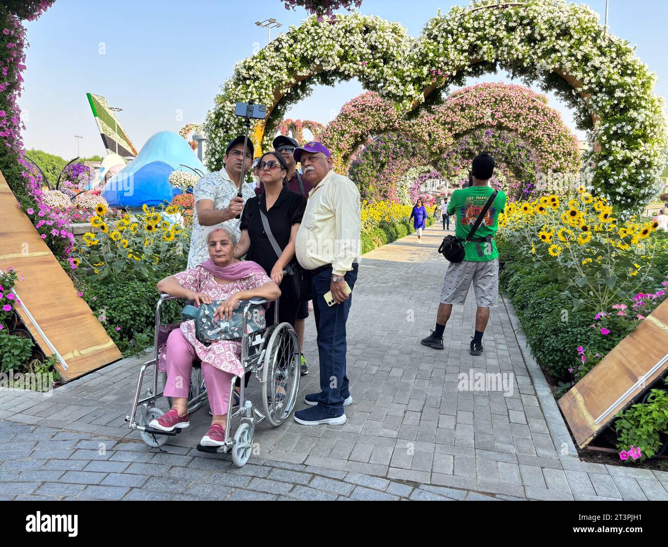 United Arab Emirates, Dubai, 2023-10-19. Miracle Garden Dubai is a ...