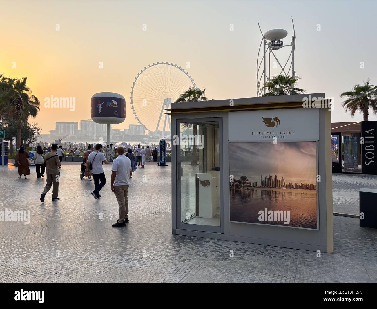 United Arab Emirates, Dubai, 2023-10-20. The Walk at Jumeirah Beach ...
