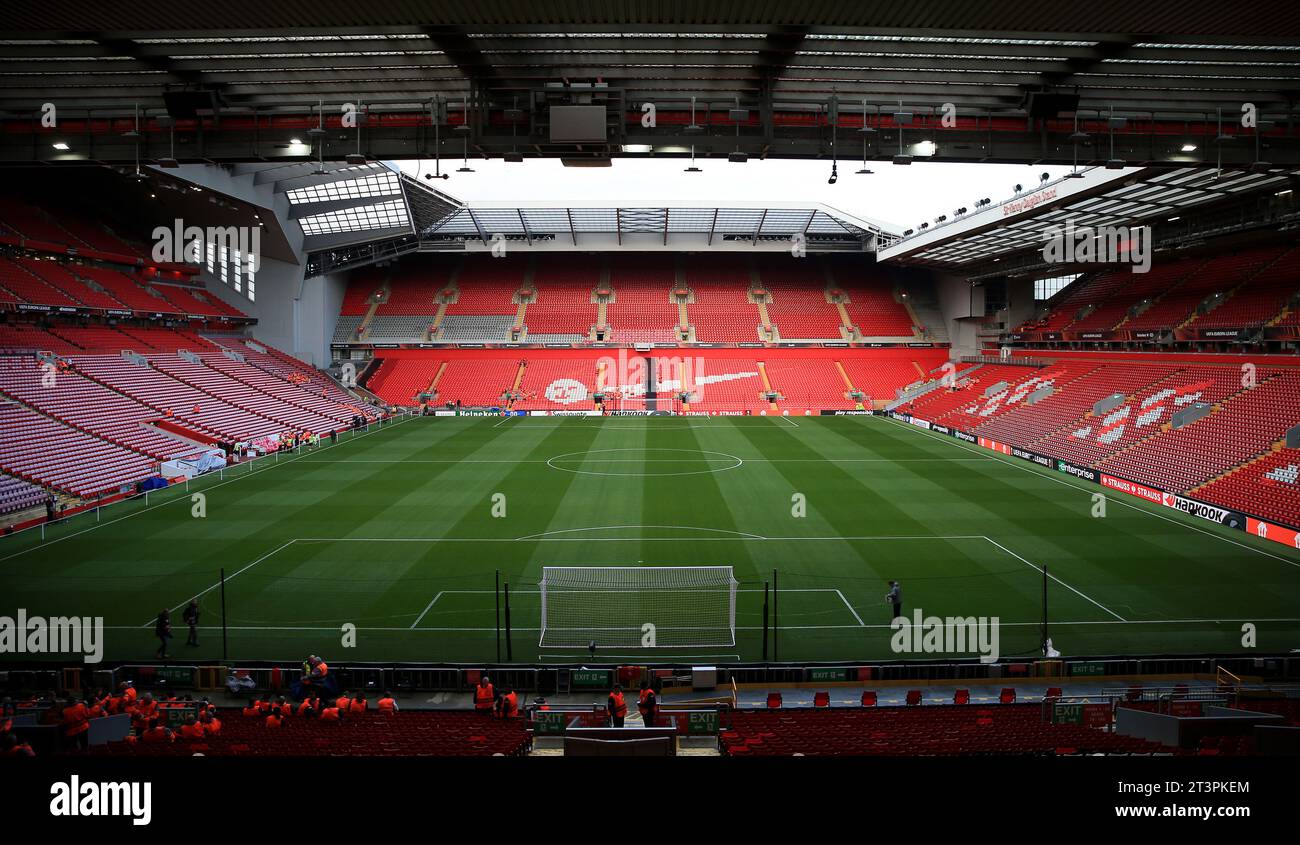 Anfield liverpool stadium view hi-res stock photography and images - Alamy
