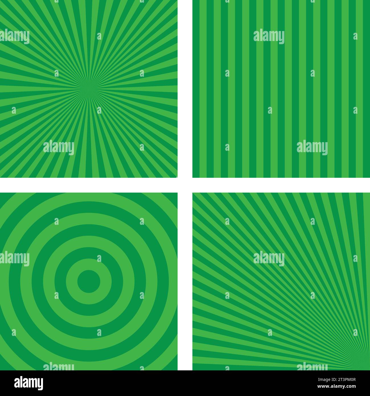 Green simple striped pattern background set Vector Image Stock Vector ...