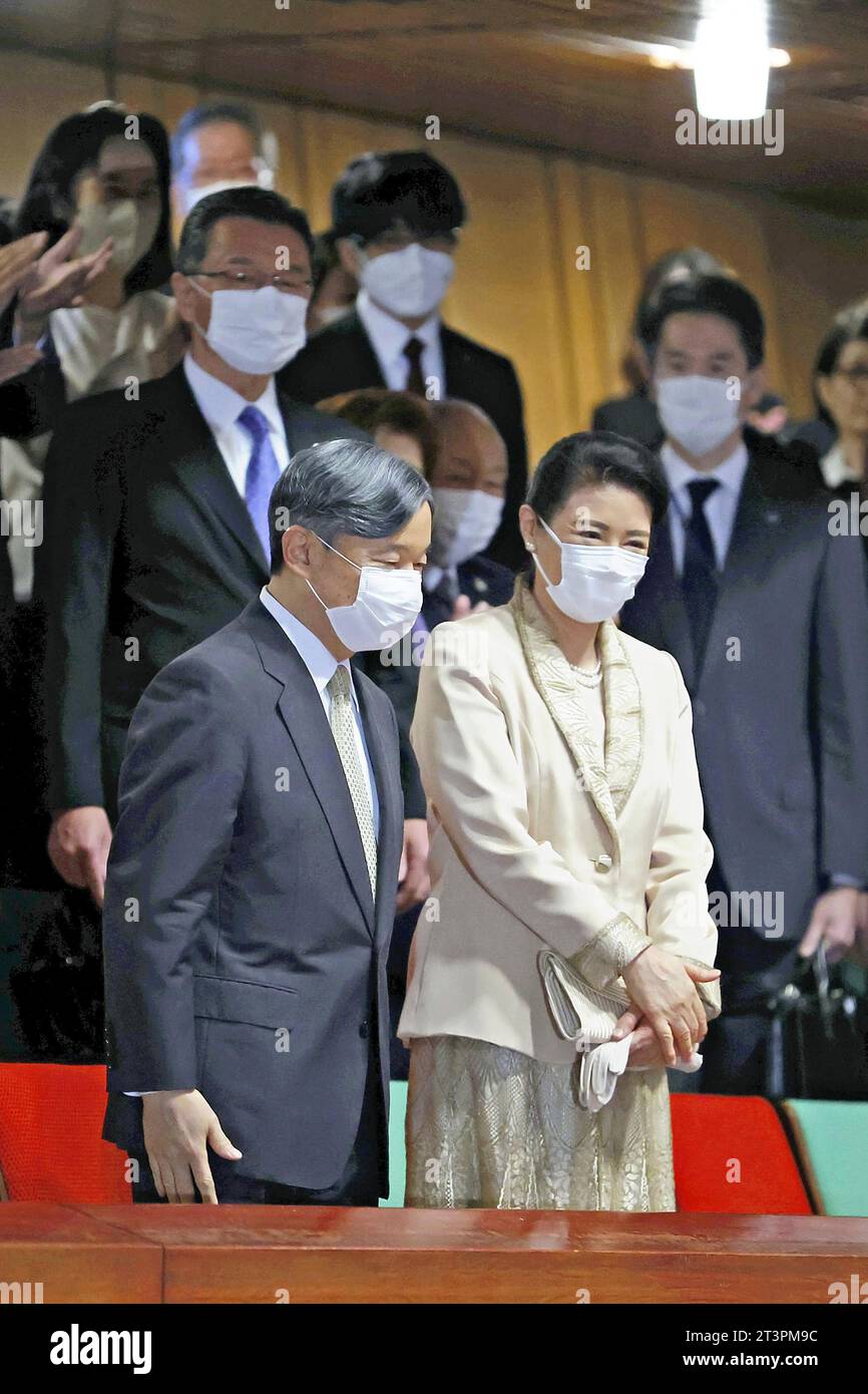 Japanese Emperor Naruhito and Empress Masako appreciate the ballet ...