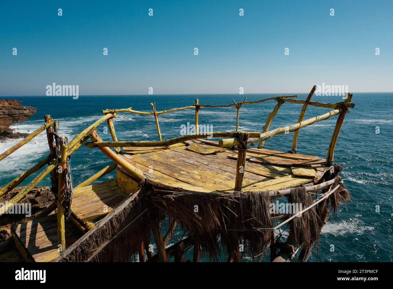 Experience the beauty of simplicity at a makeshift wooden platform by ...