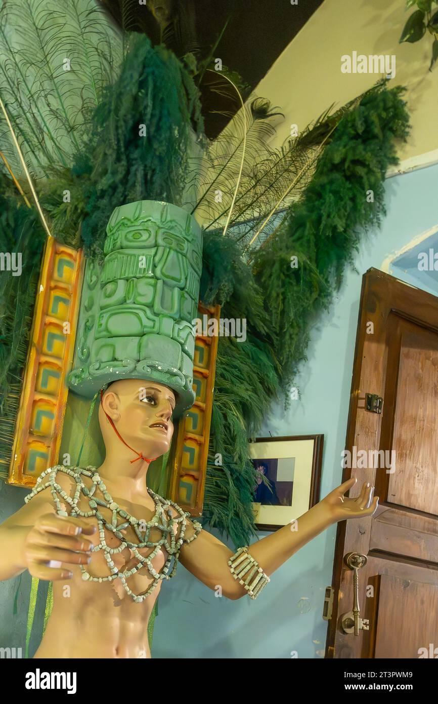 Guatemala, La Antigua - July 20, 2023: Jade Maya Museum. Female doll ...