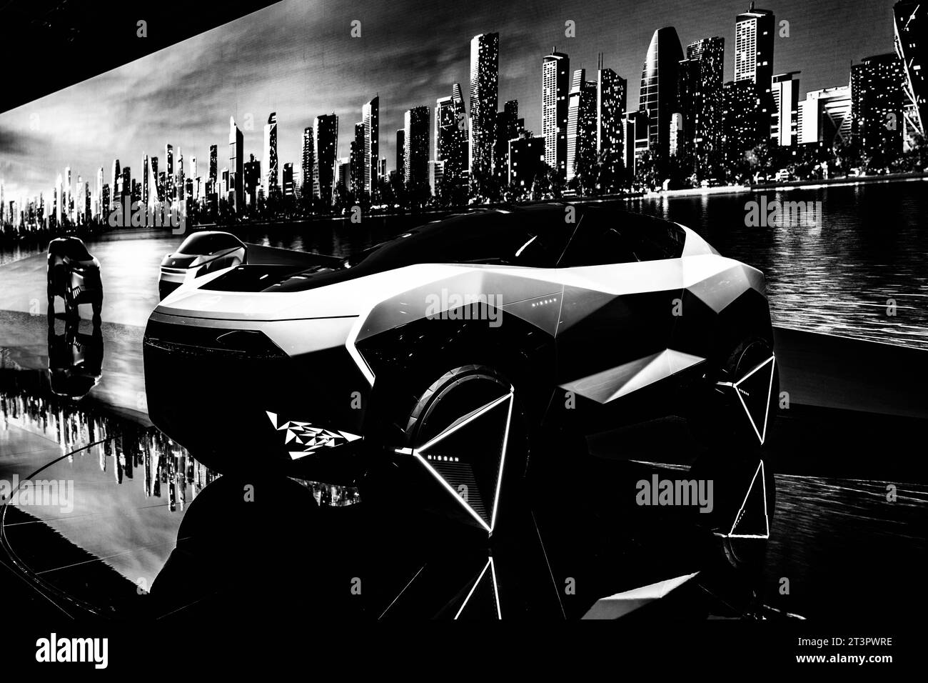 Tokyo, Japan. 26th Oct, 2023. The Nissan Motors exhibit showing ...