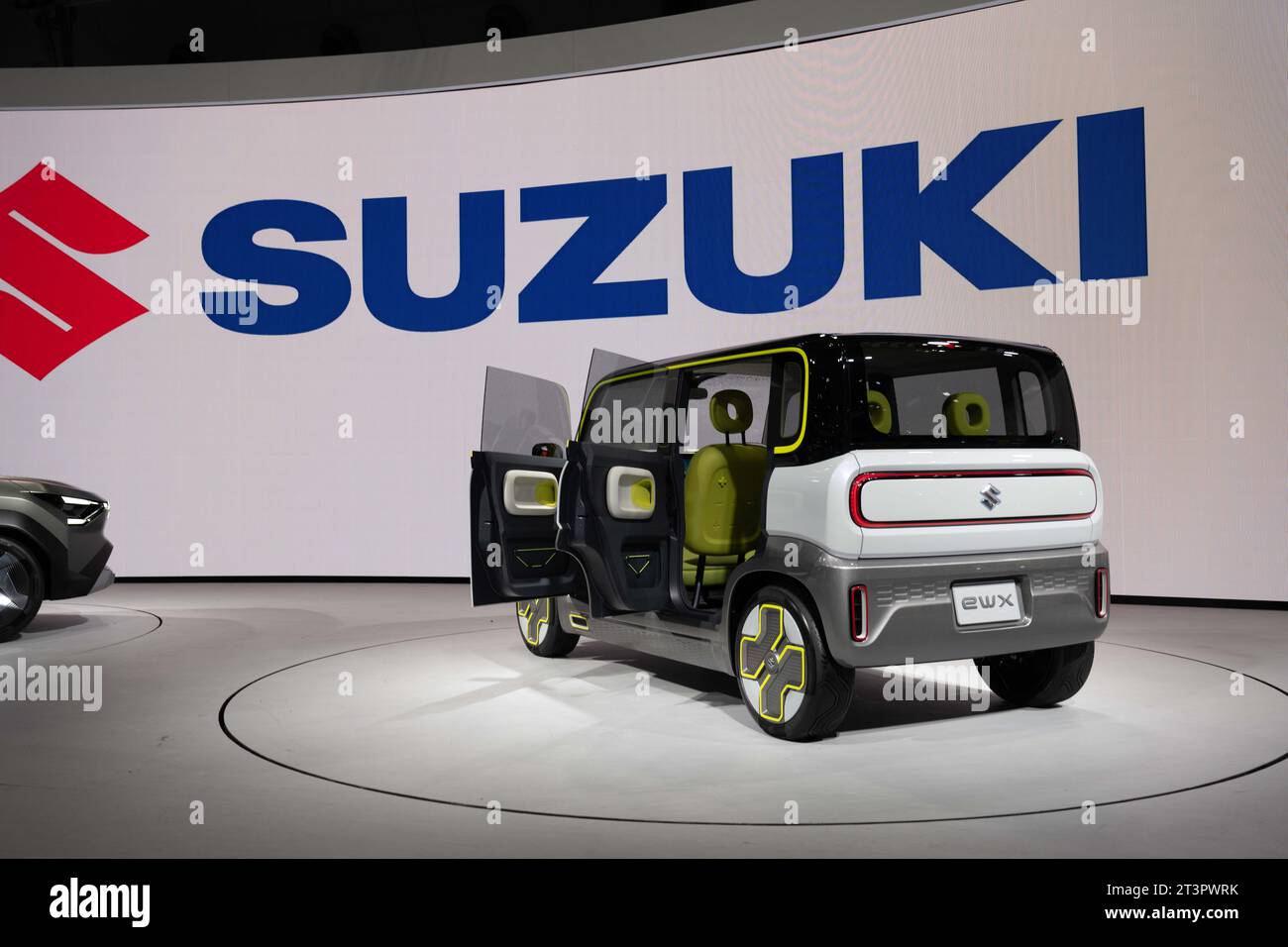 Tokyo, Japan. 26th Oct, 2023. The Suzuki Motors exhibit showcasing kei ...