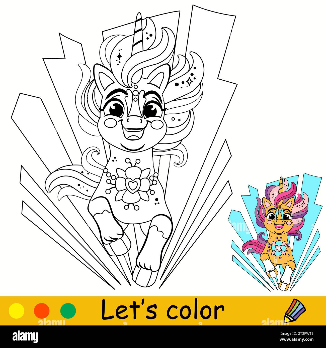 Close up happy cute preschool Stock Vector Images - Alamy