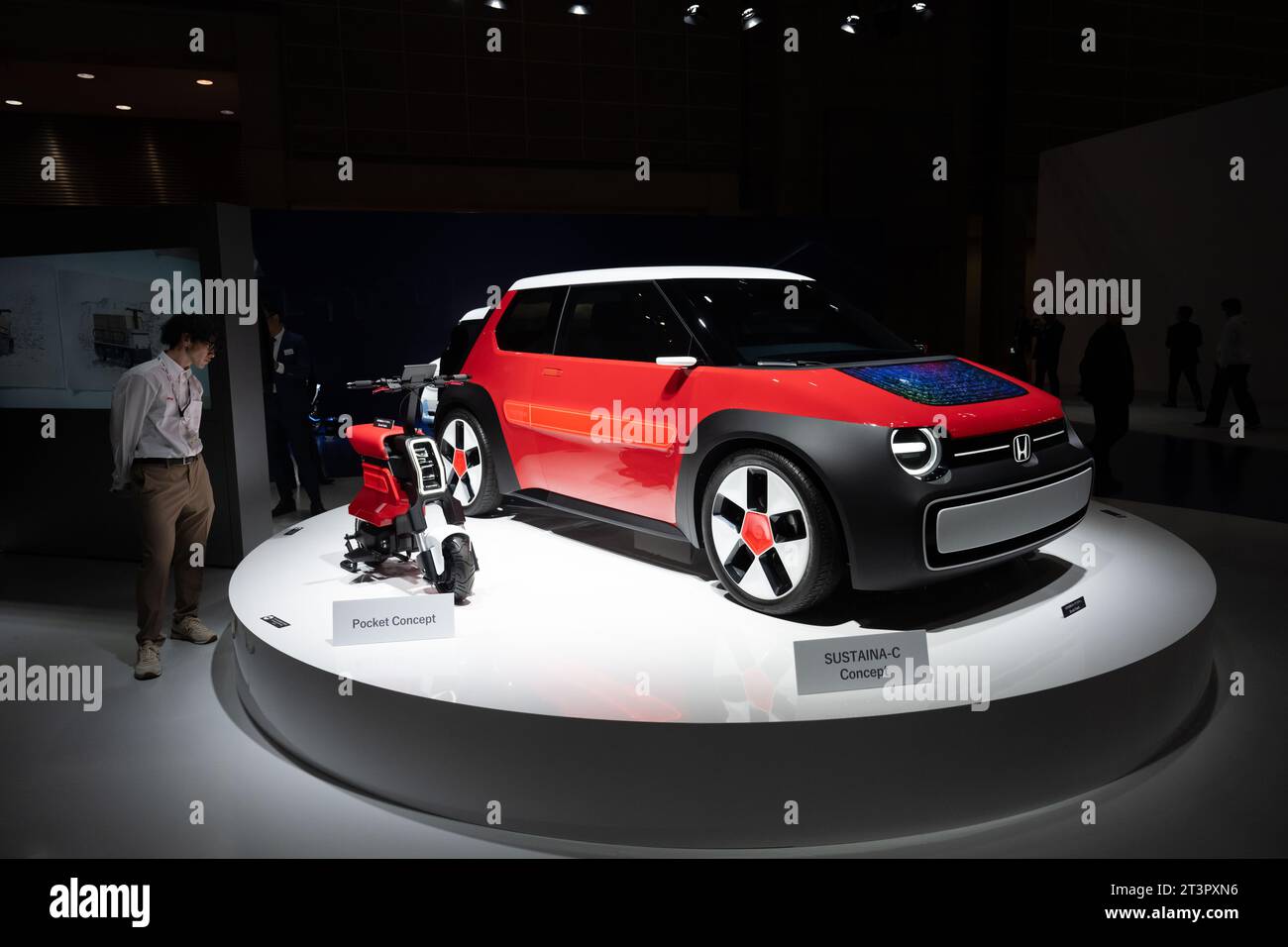 Tokyo, Japan. 26th Oct, 2023. The Honda exhibit showcasing concept ...