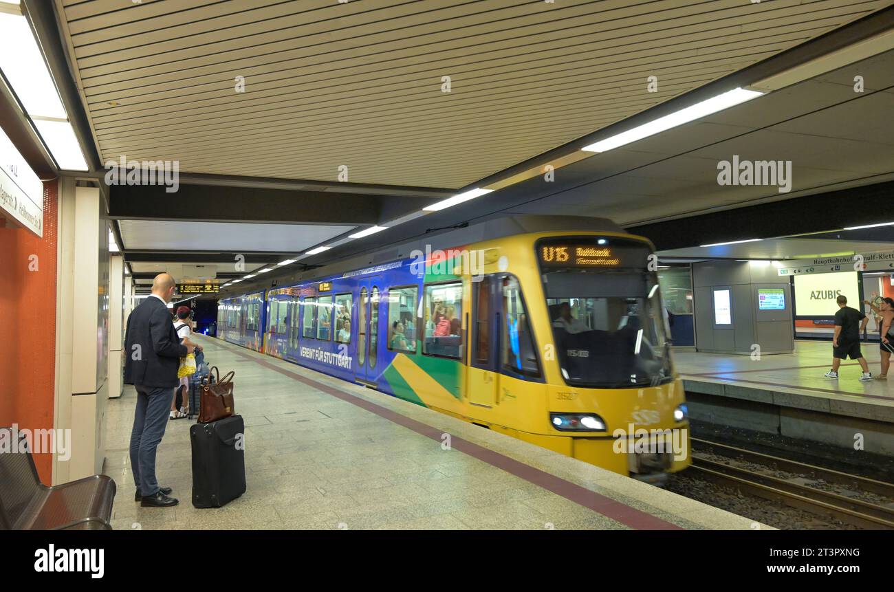 U-Bahn, Station Hauptbahnhof, Arnulf-Klett-Platz, Stuttgart, Baden ...