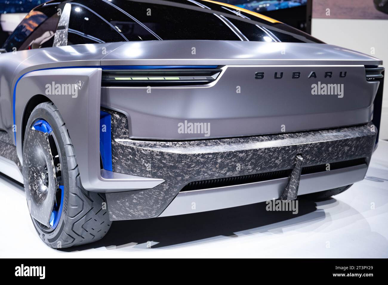 Tokyo, Japan. 26th Oct, 2023. The Subaru exhibit at the Japan Mobility ...