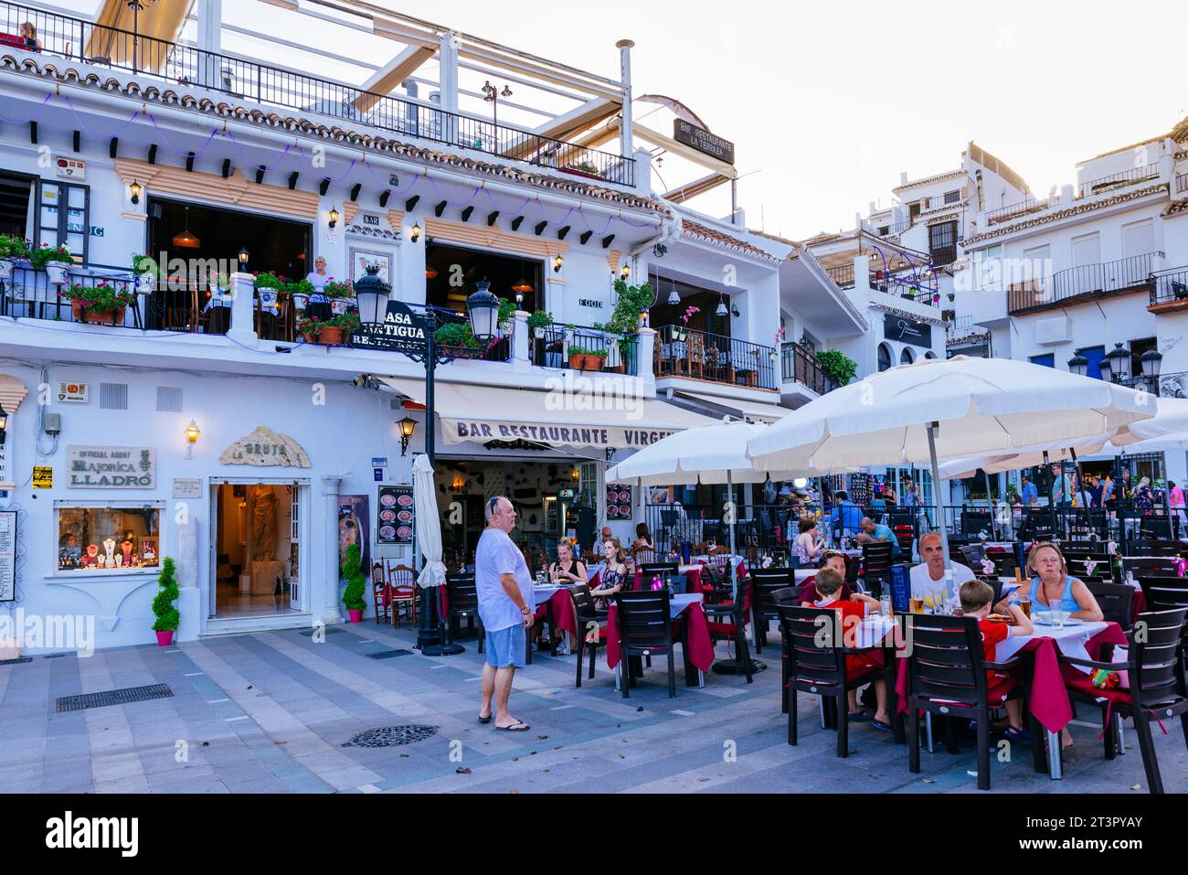 Plaza Virgen de la Peña - Virgen de la Peña square. Mijas Pueblo. Mijas ...