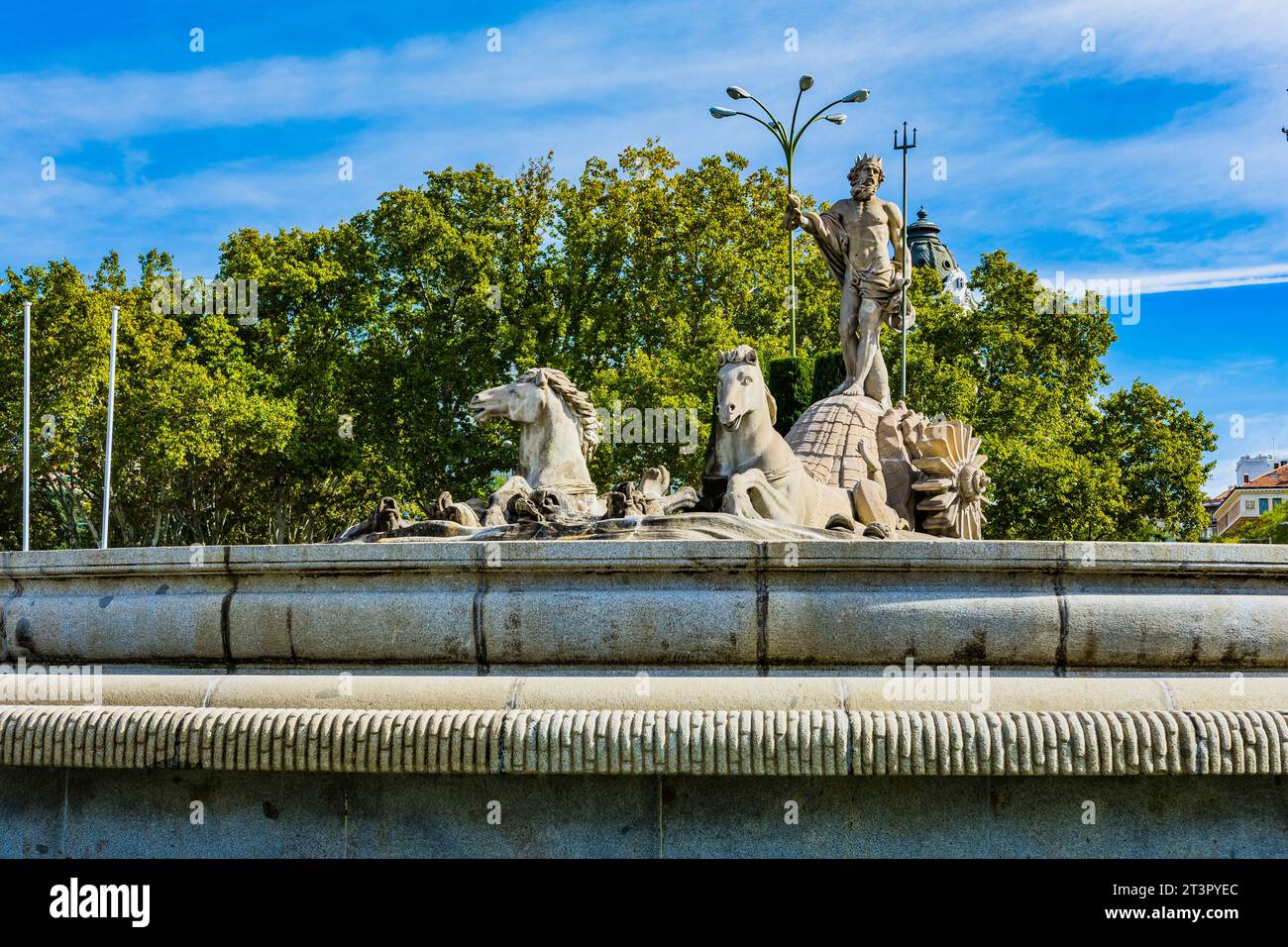 The Fountain of Neptune -Fuente de Neptuno - is a neoclassical fountain ...
