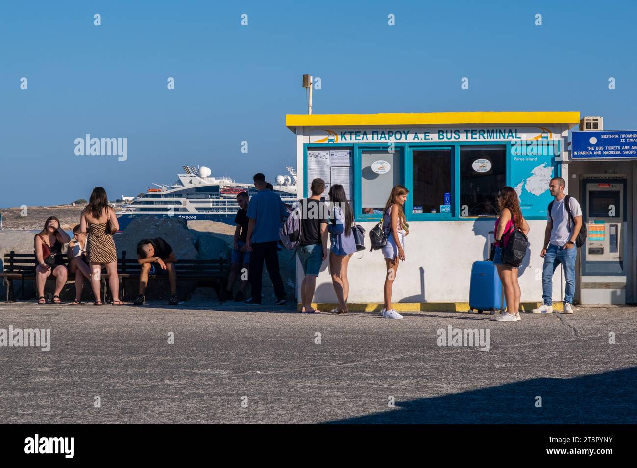 Cyclades bus station hi-res stock photography and images - Alamy