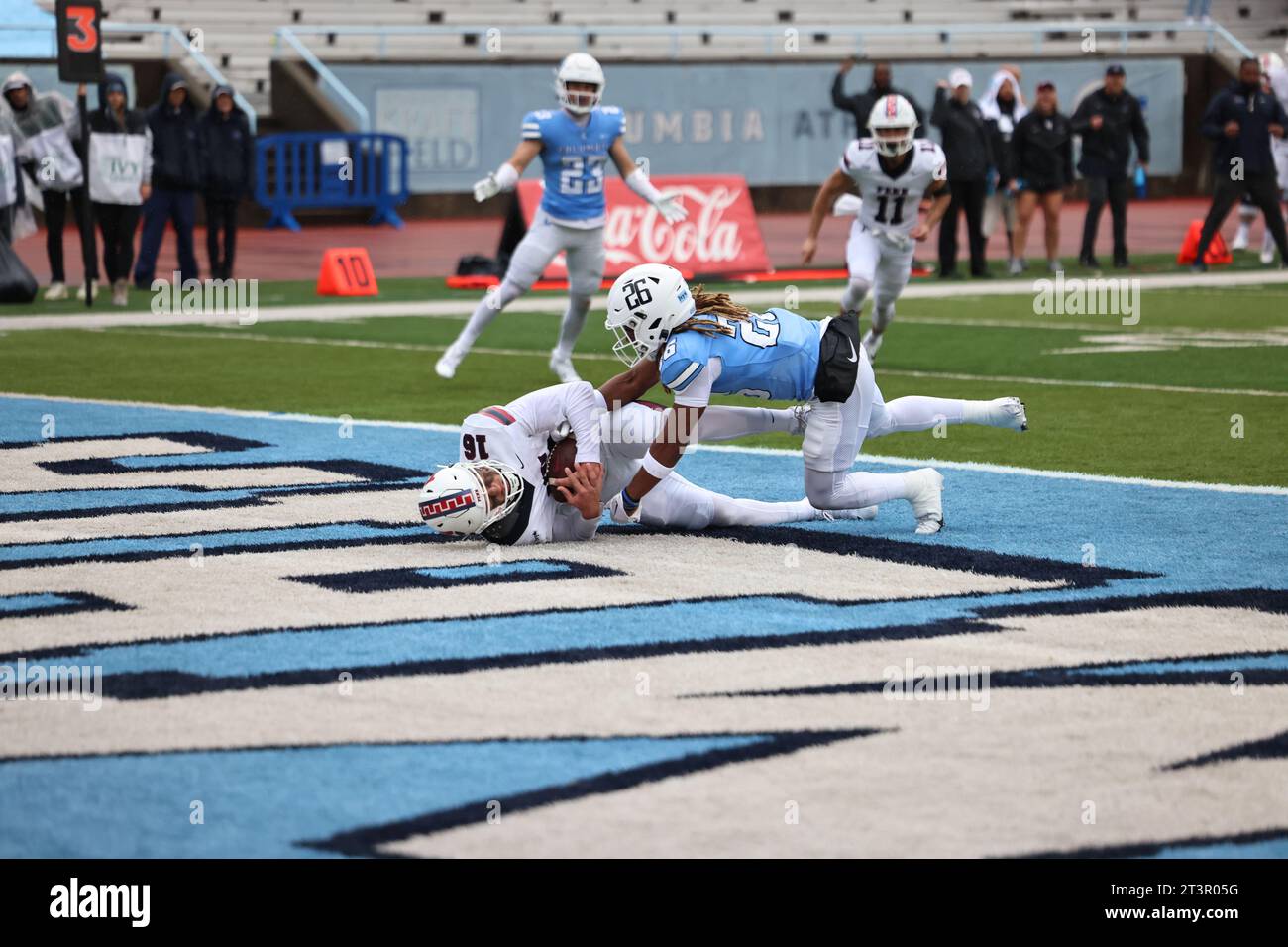 Penn Quakers wide receiver Bisi Owens #16 hauls in a pass for a ...