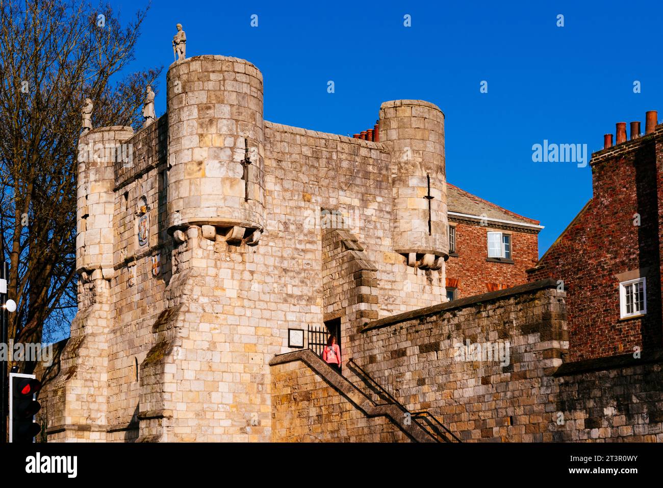 Detail of the upper part and defensive construction. Bootham Bar, seen ...