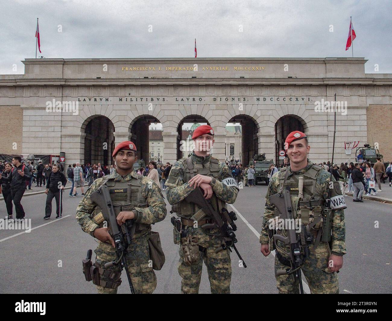Vienna, New York, Austria. 26th Oct, 2023. Austria National Day, 2023.Austrian Military Police ...