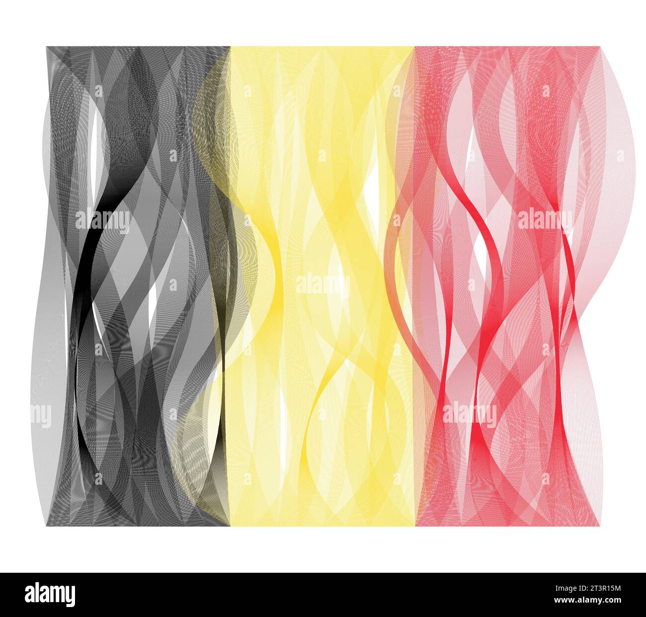 Wave line flag of belgium Royalty Free Vector Image Stock Vector Image ...